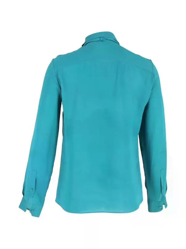 Gucci Silk Bow Blouse - Blue