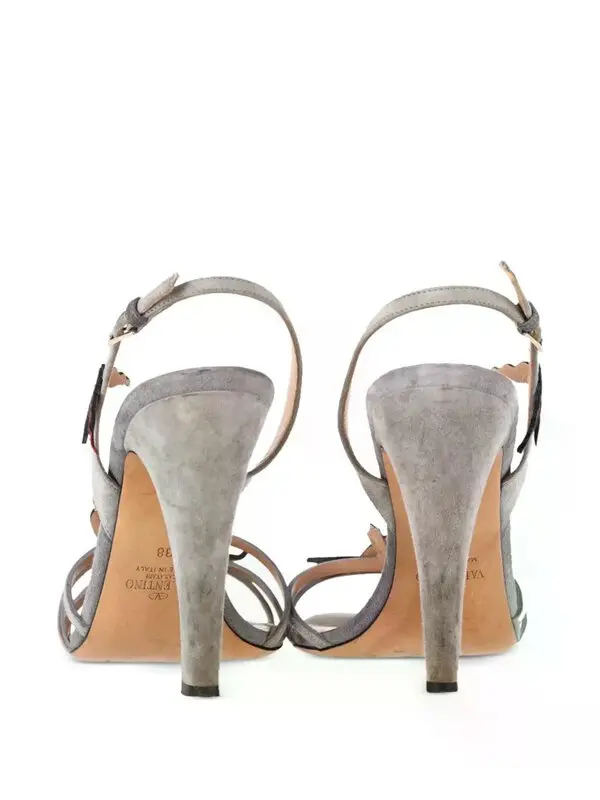 Valentino Garavani Vintage Floral Appliqué Sandal Heels