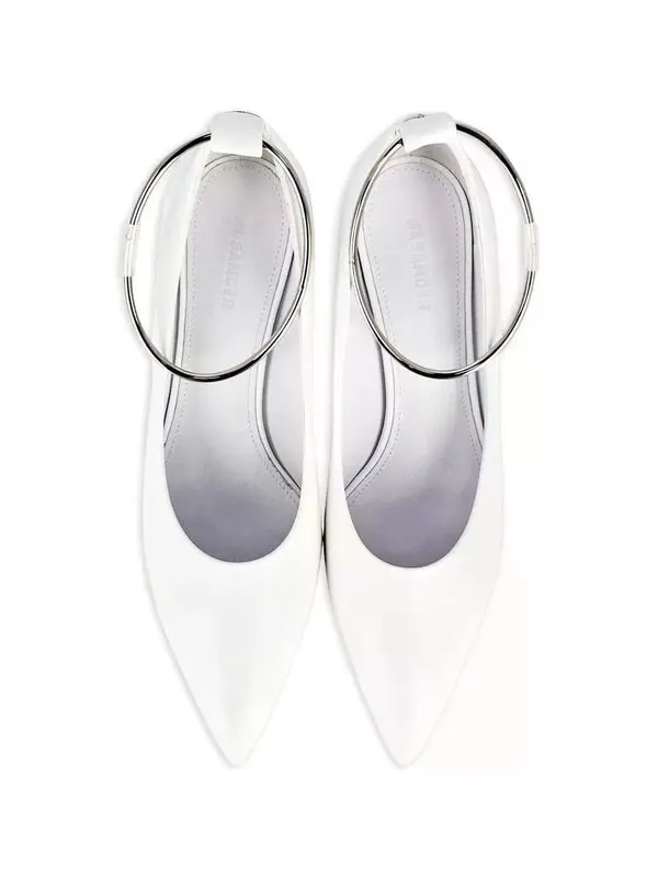 JIL SANDER Alima Pointed Leather Pumps