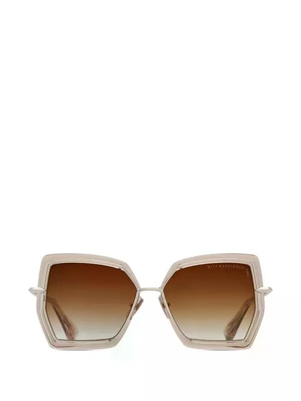 Dita Geometric Sunglasses With Tinted Lenses - Neutrals