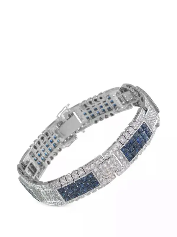 BELLARRI Diamond And Sapphire Bracelet - Silver