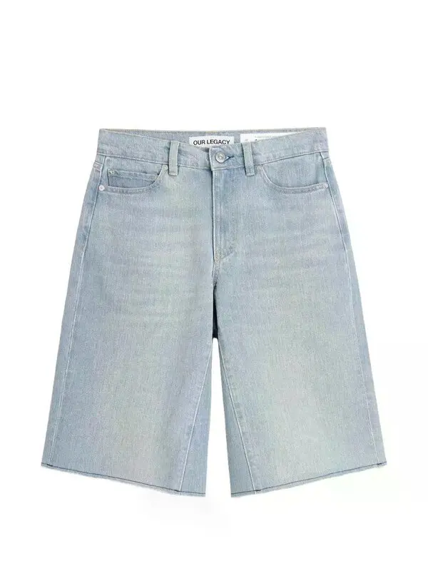 Our Legacy Frayed Shorts - Blue