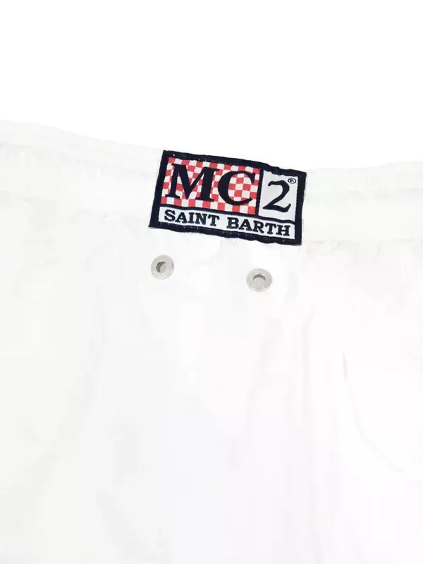 MC2 SAINT BARTH Logo-patch Swim Shorts - White