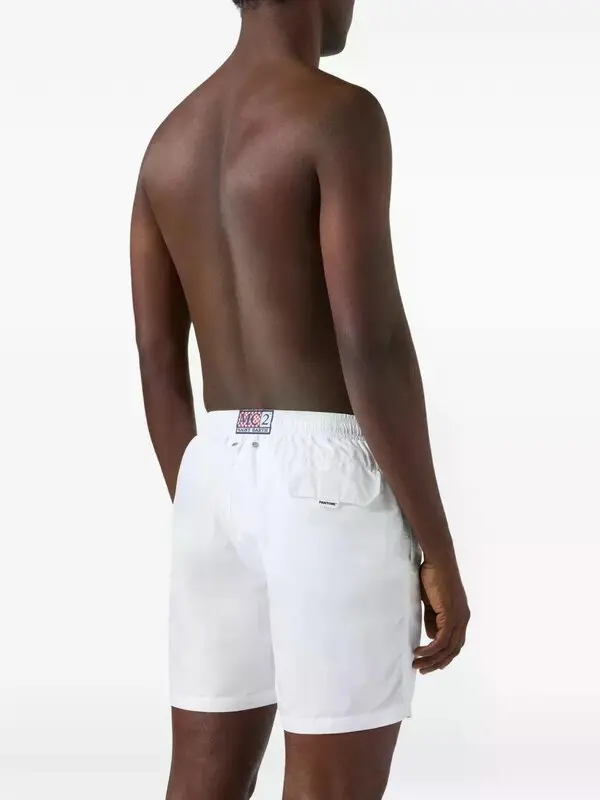 MC2 SAINT BARTH Logo-patch Swim Shorts - White