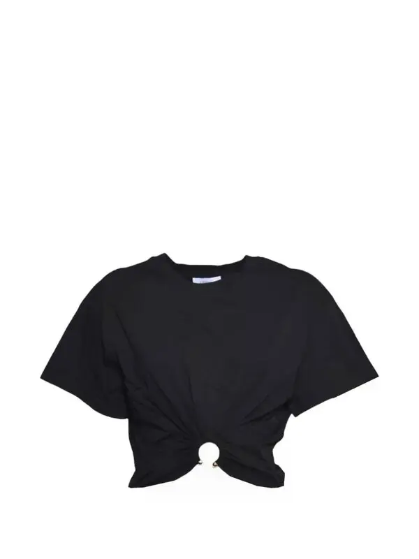 Rabanne Ring Detail T-shirt - Black