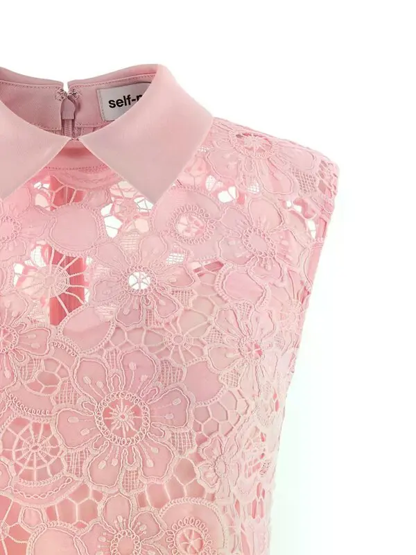 SELF-PORTRAIT Lace Collared Dress