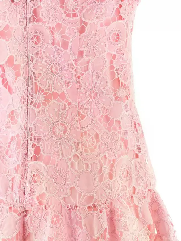 SELF-PORTRAIT Lace Collared Dress