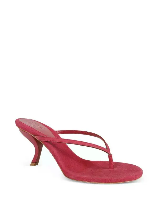 GIABORGHINI Aurorina Leather Sandals - Red