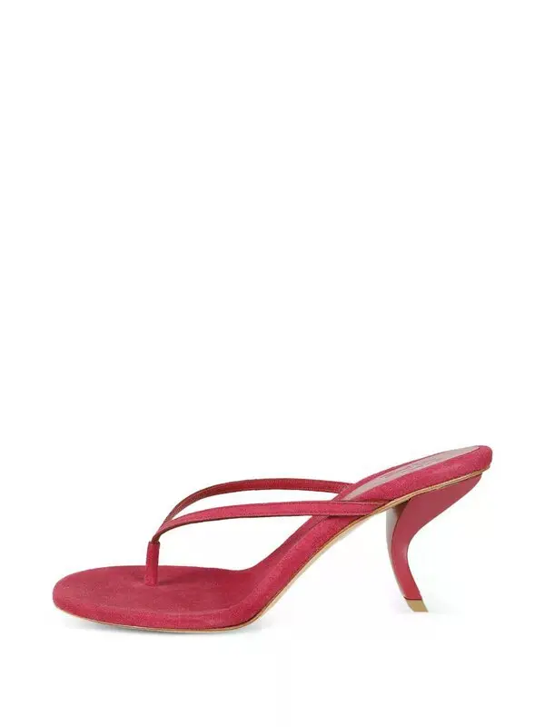 GIABORGHINI Aurorina Leather Sandals - Red