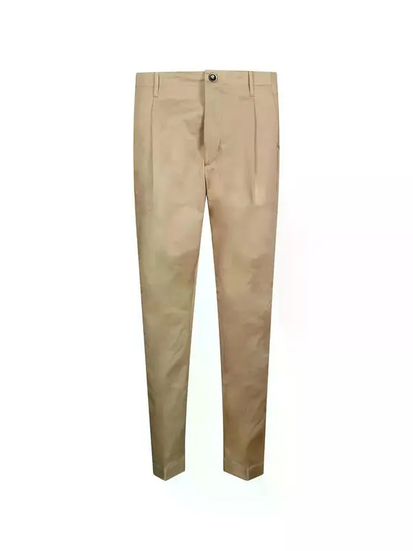 NINE:INTHE:MORNING Fold Chino Trousers - Neutrals
