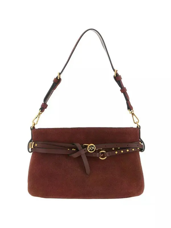 Pinko Small Belt Shoulder Bag - Red