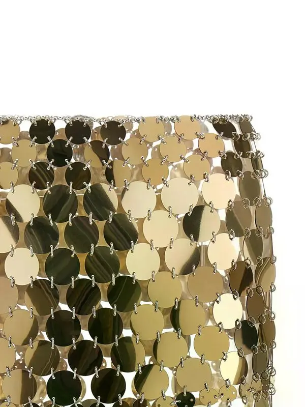 Rabanne Disc-embellished Skirt - Gold