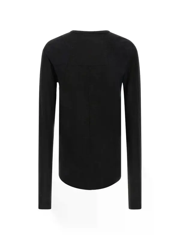 THOM KROM Ribbed Raw-cut T-shirt