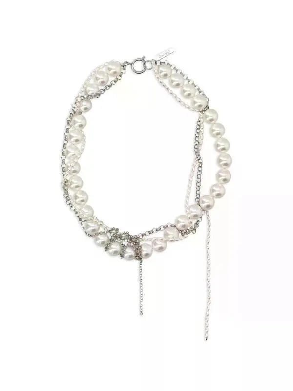JUSTINE CLENQUET Chain-detail Necklace - Silver