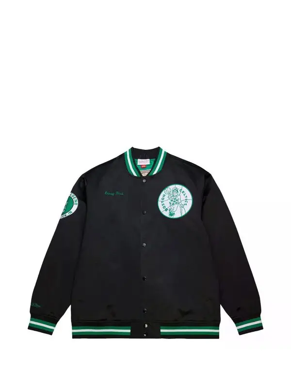Mitchell & Ness Nba Celtics Larry Bird Bomber Jacket - Black