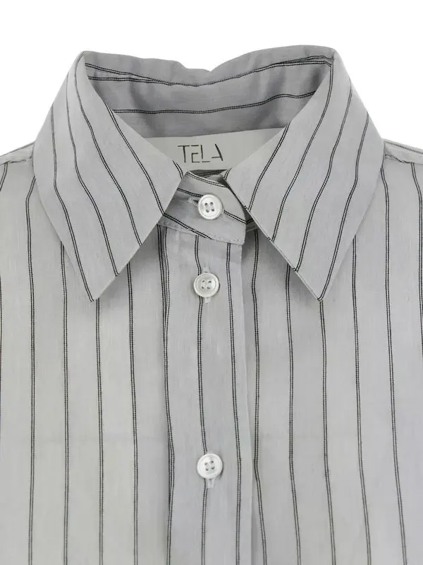 TELA Striped Long Sleeve Shirt