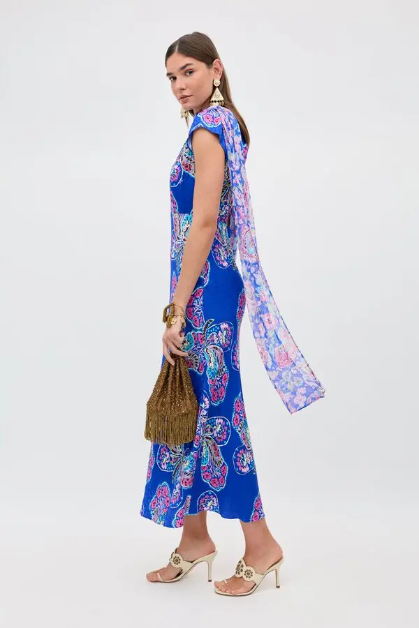 Rixo Amy Butterfly Bloom Jacquard Top