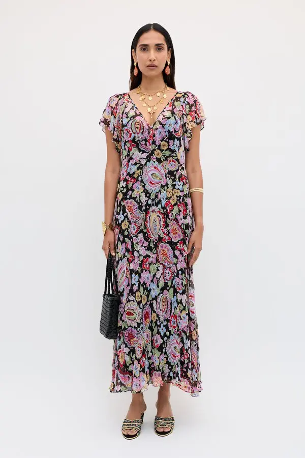 Rixo Floral Print Regular Bexley Cara