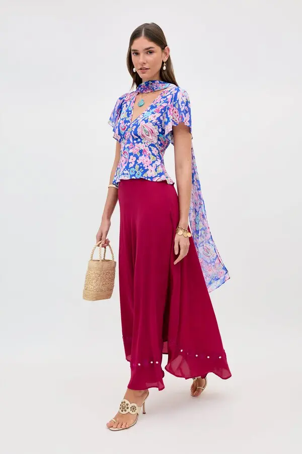 Rixo Lania Cara Floral Top