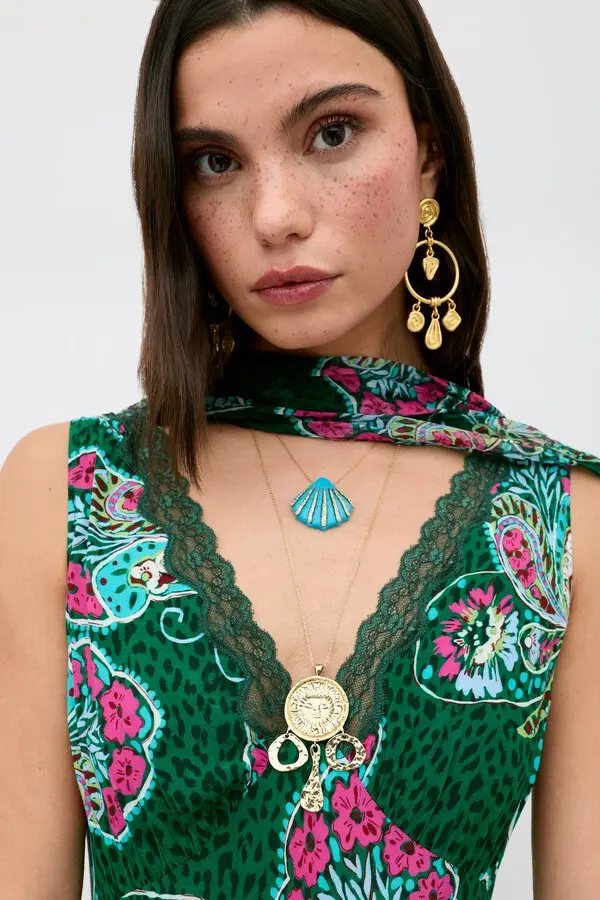 Rixo Sandrine Butterfly Bloom Dress - Green