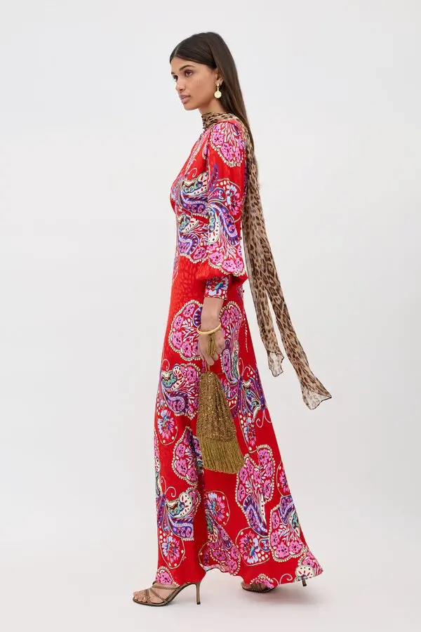 Rixo Marni Butterfly Bloom Jacquard Regular