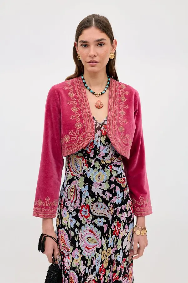 Rixo Cliona Soutache Embroidered Jacket