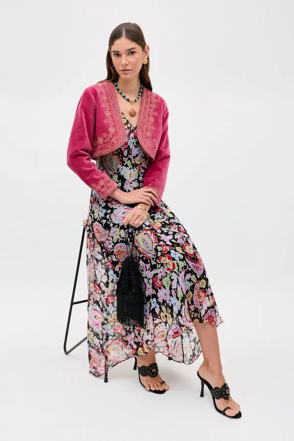 Rixo Cliona Soutache Embroidered Jacket