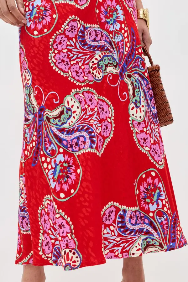 Rixo Kelly Butterfly Bloom Jacquard Regular