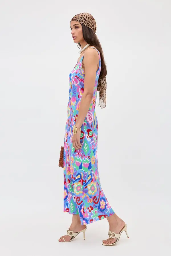 Rixo Bondi Ikat Bloom Lilac Top