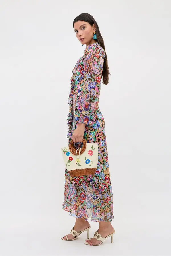 Rixo Floral Leopard Print Blouse - Multi