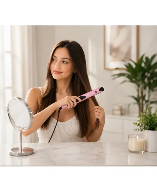 PURSONIC Complete Set: Usb Rechargeable & Flat Iron Duo - Pink