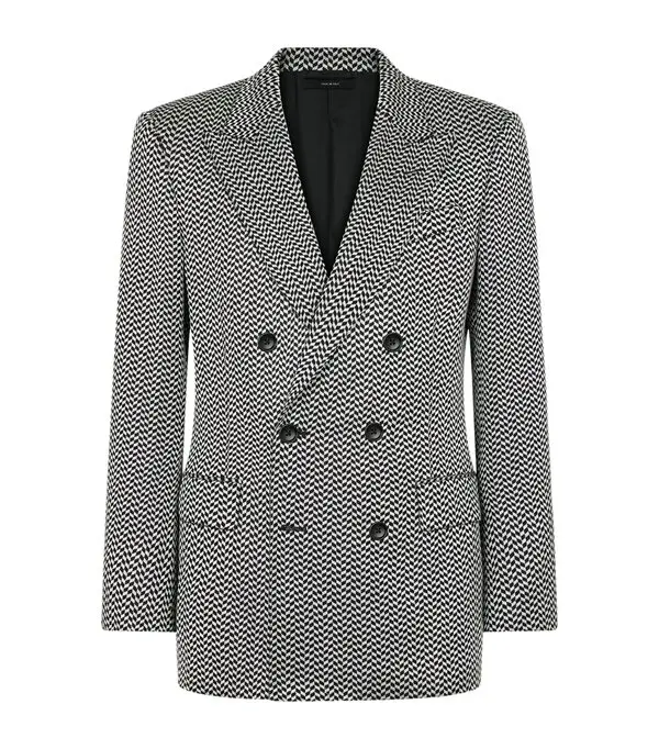 TOM FORD Silk Double-breasted Blazer