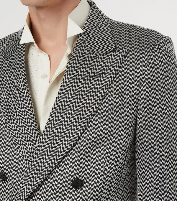 TOM FORD Silk Double-breasted Blazer