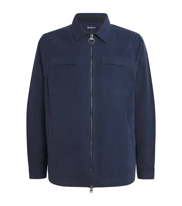 Barbour Cotton Twill Glendale Overshirt - Navy