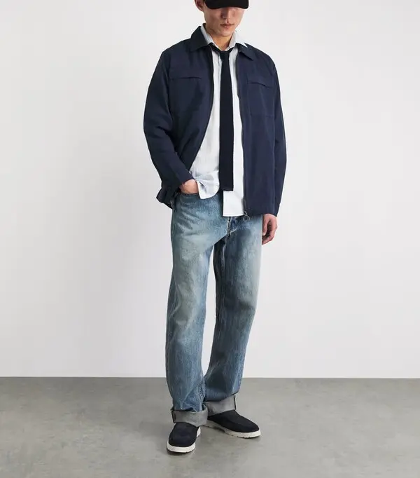 Barbour Cotton Twill Glendale Overshirt - Navy
