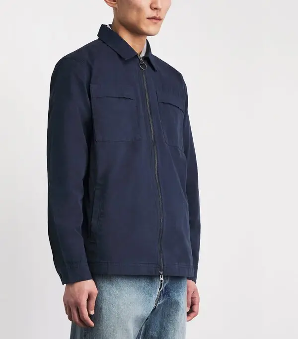Barbour Cotton Twill Glendale Overshirt - Navy
