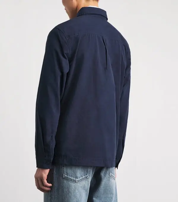 Barbour Cotton Twill Glendale Overshirt - Navy