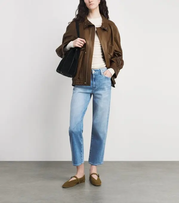 Paige Mason Ankle Straight Jeans - Blue