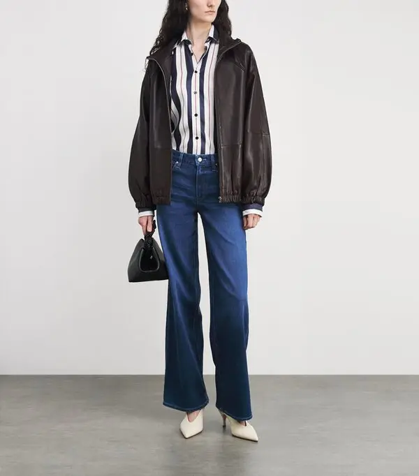 Paige Tatum Wide-leg Jeans - Blue