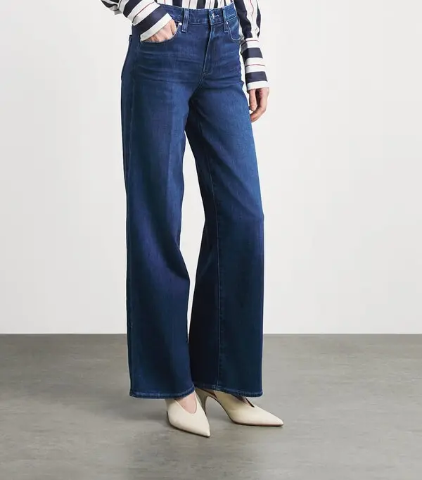 Paige Tatum Wide-leg Jeans - Blue