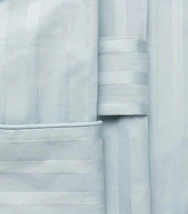 Harrods Cotton Satin-stripe Night Robe