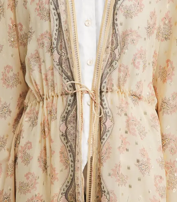 Etro Silk-lurex Paisley Robe