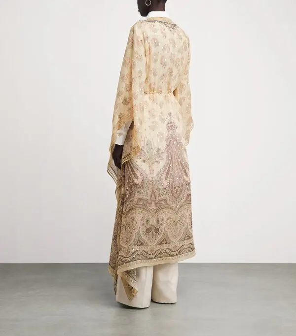 Etro Silk-lurex Paisley Robe