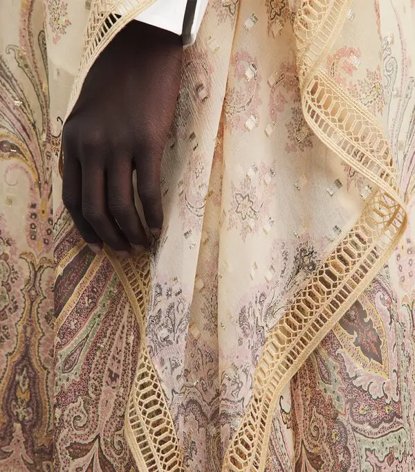 Etro Silk-lurex Paisley Robe
