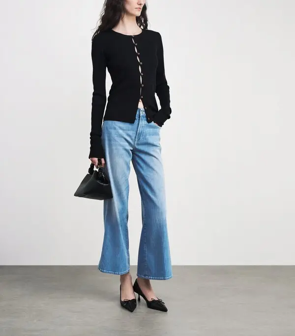 7 For All Mankind Lotta Cropped Flared Jeans