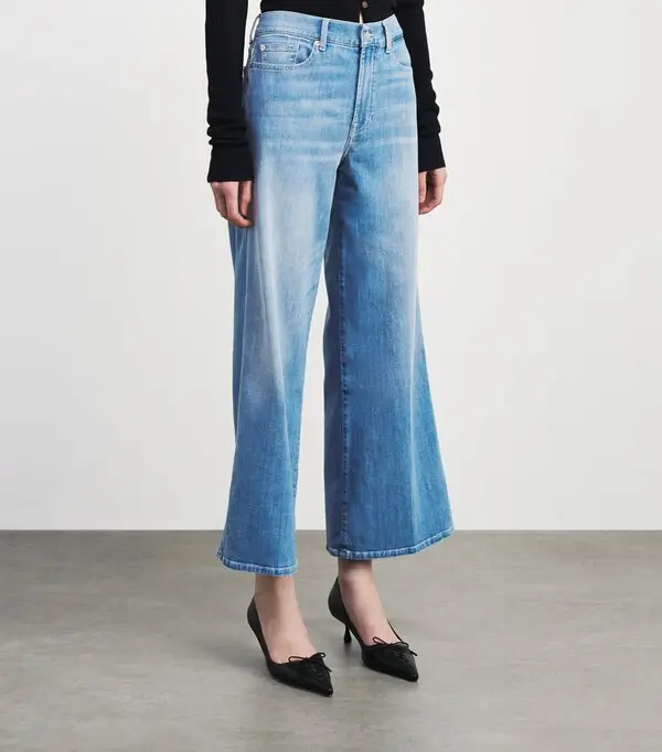 7 For All Mankind Lotta Cropped Flared Jeans