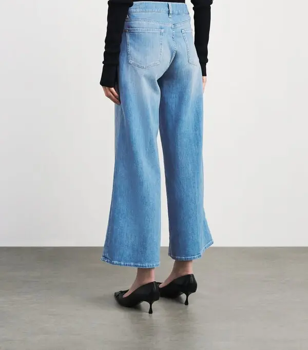 7 For All Mankind Lotta Cropped Flared Jeans