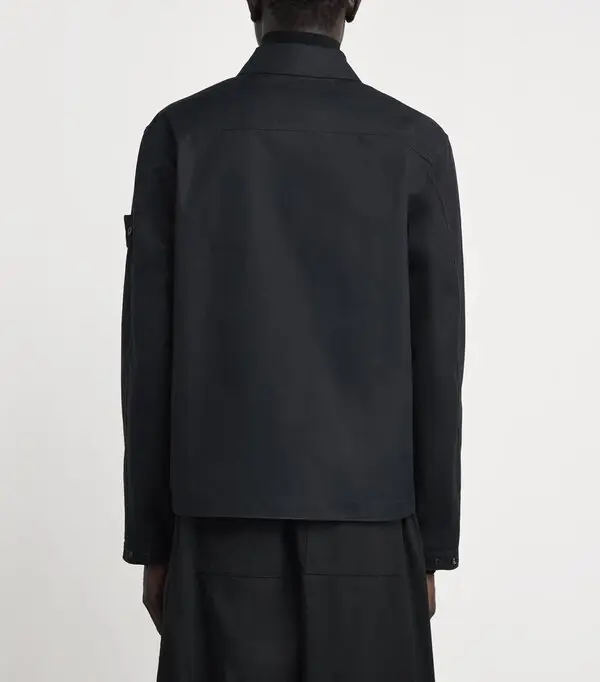 Stone Island Canvas Ghost Overshirt - Black