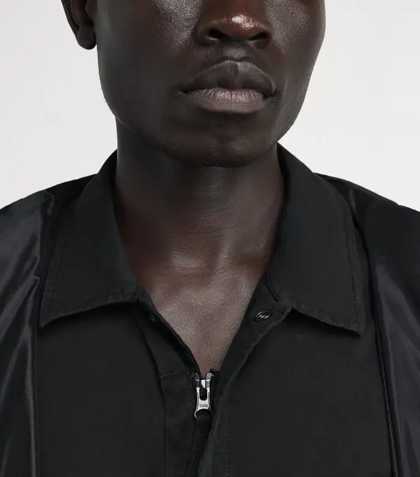 Stone Island Organic Cotton-blend Short-sleeve Shirt - Black