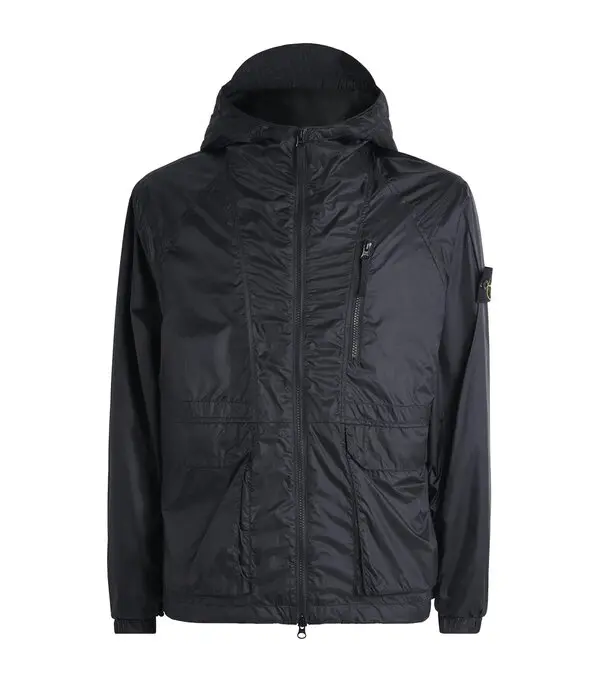 Stone Island Ripstop Hooded Jacket - Navy